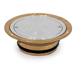 Cast Bronze Vinyl Cleanout – Vinyl Floor Drain Access | Allproof